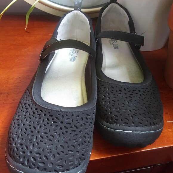 JBU | Shoes | Jbu Jambu Mary Jane Flats Shoes Black Vegan Leather ...